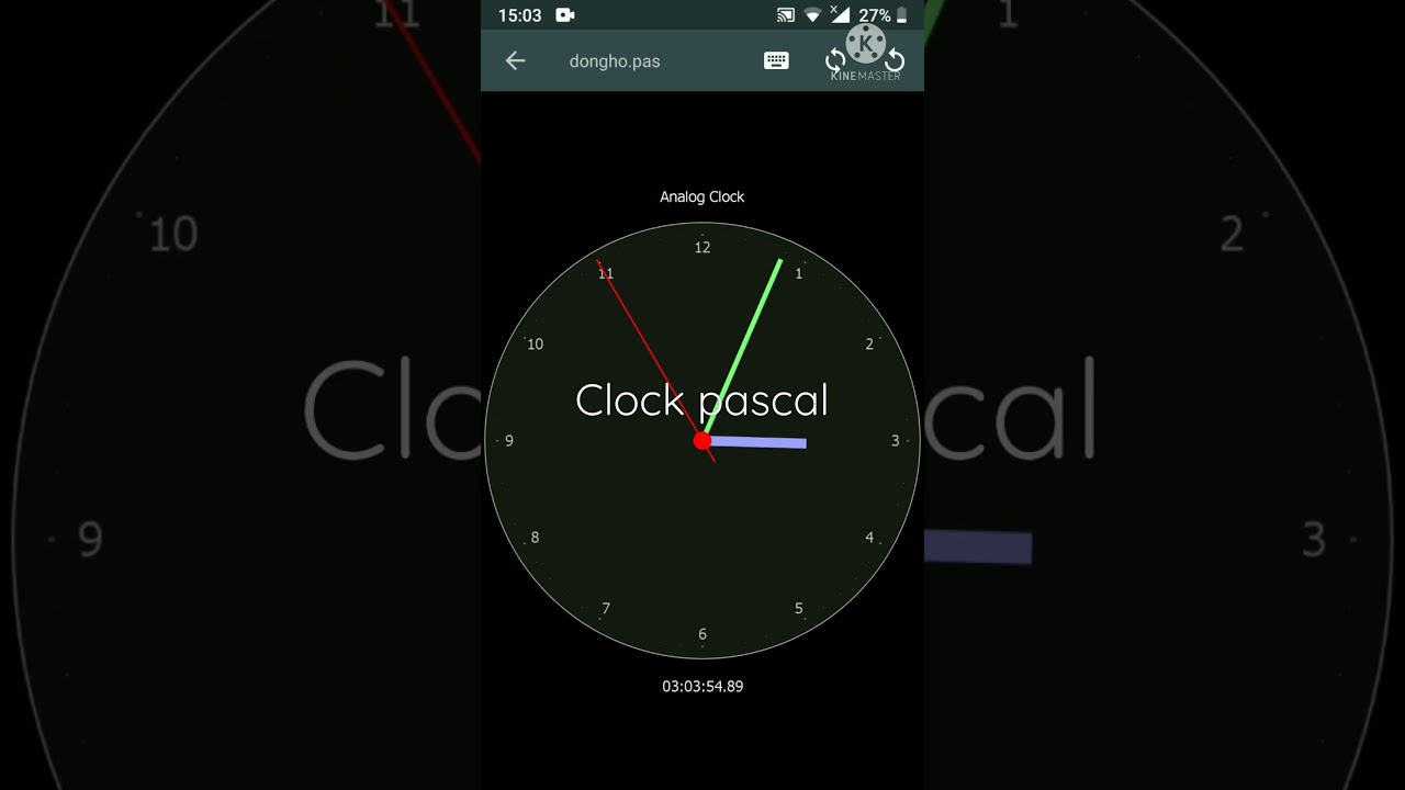 pascal, đồng hồ clock#shorts - YouTube