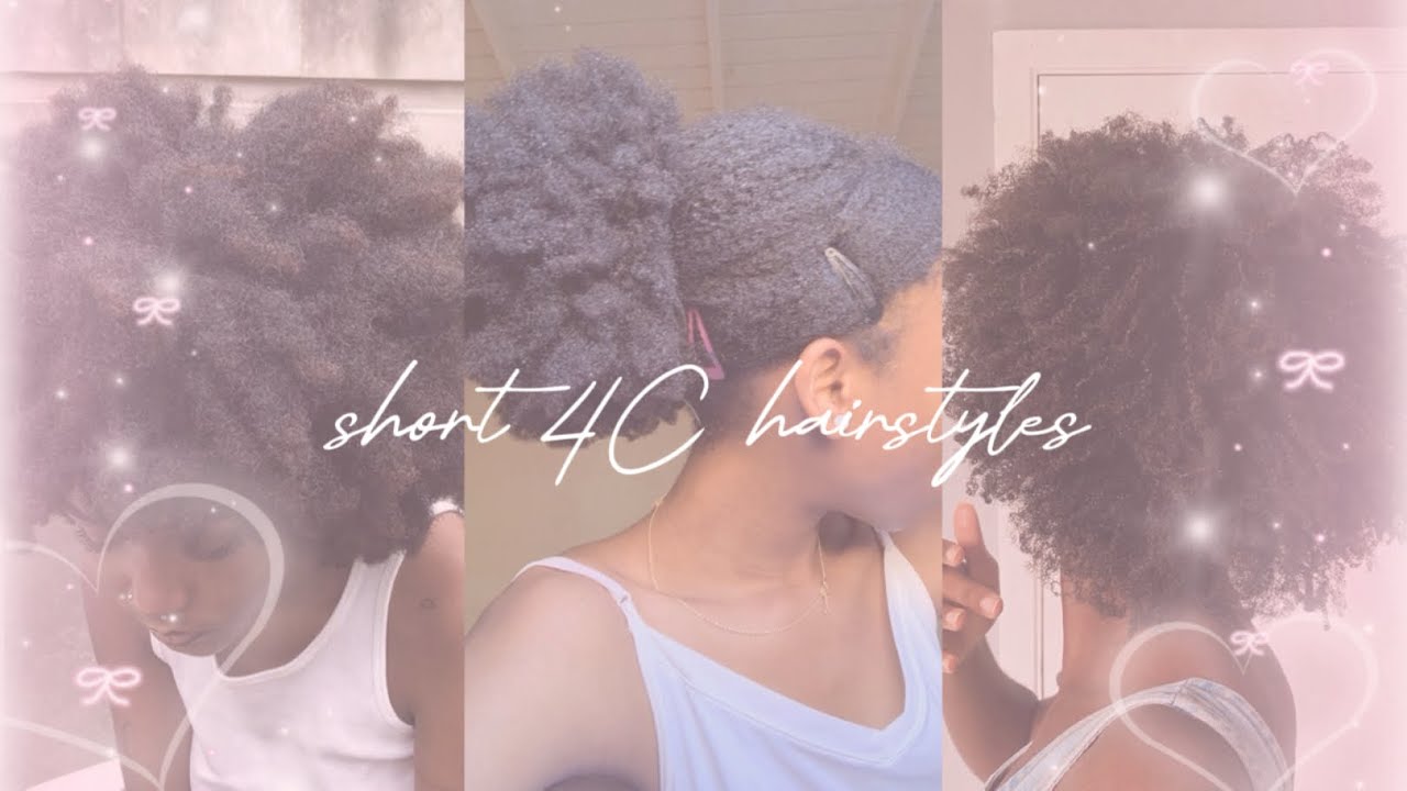 short 4c hairstyles||curly hair tiktok complication🤎 - YouTube