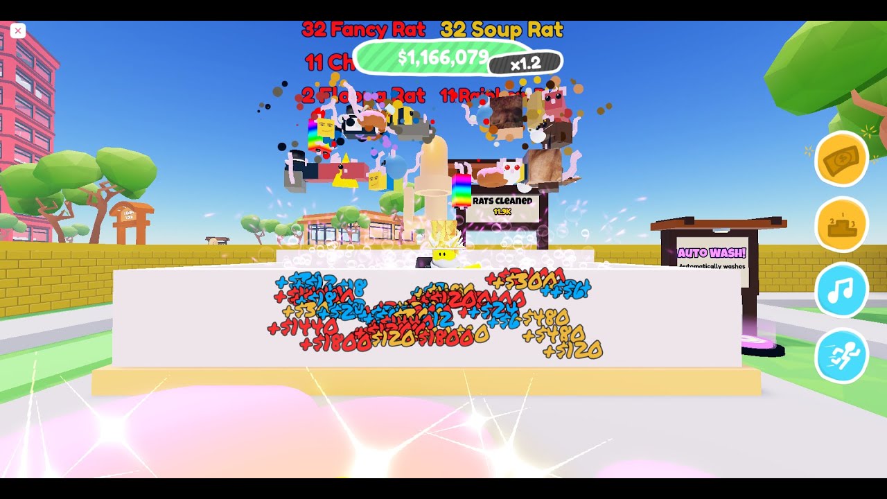 ROBLOX RAT WASHING TYCOON (Second part in description) - YouTube