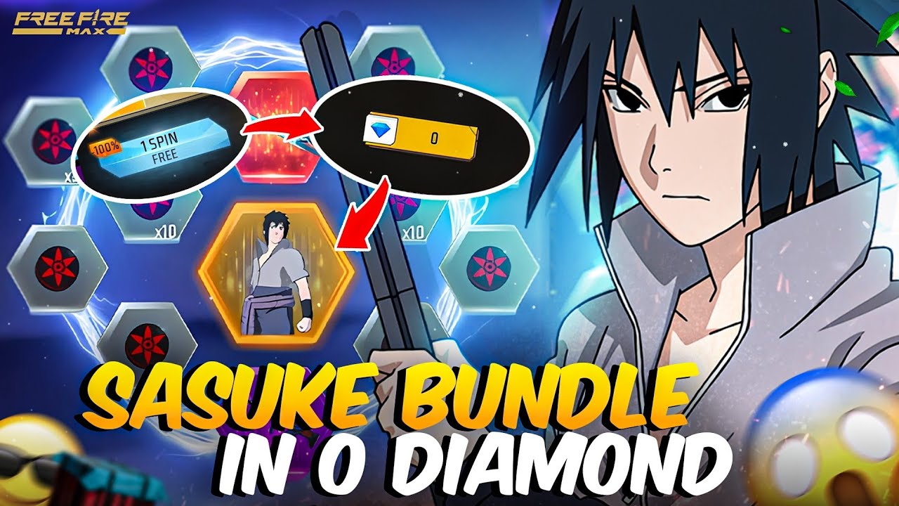 👉 FREE FIRE NEW SASUKE BUNDLE 🔥 DIAMOND SPIN 😍 CRAZY LUCK 😱 - YouTube
