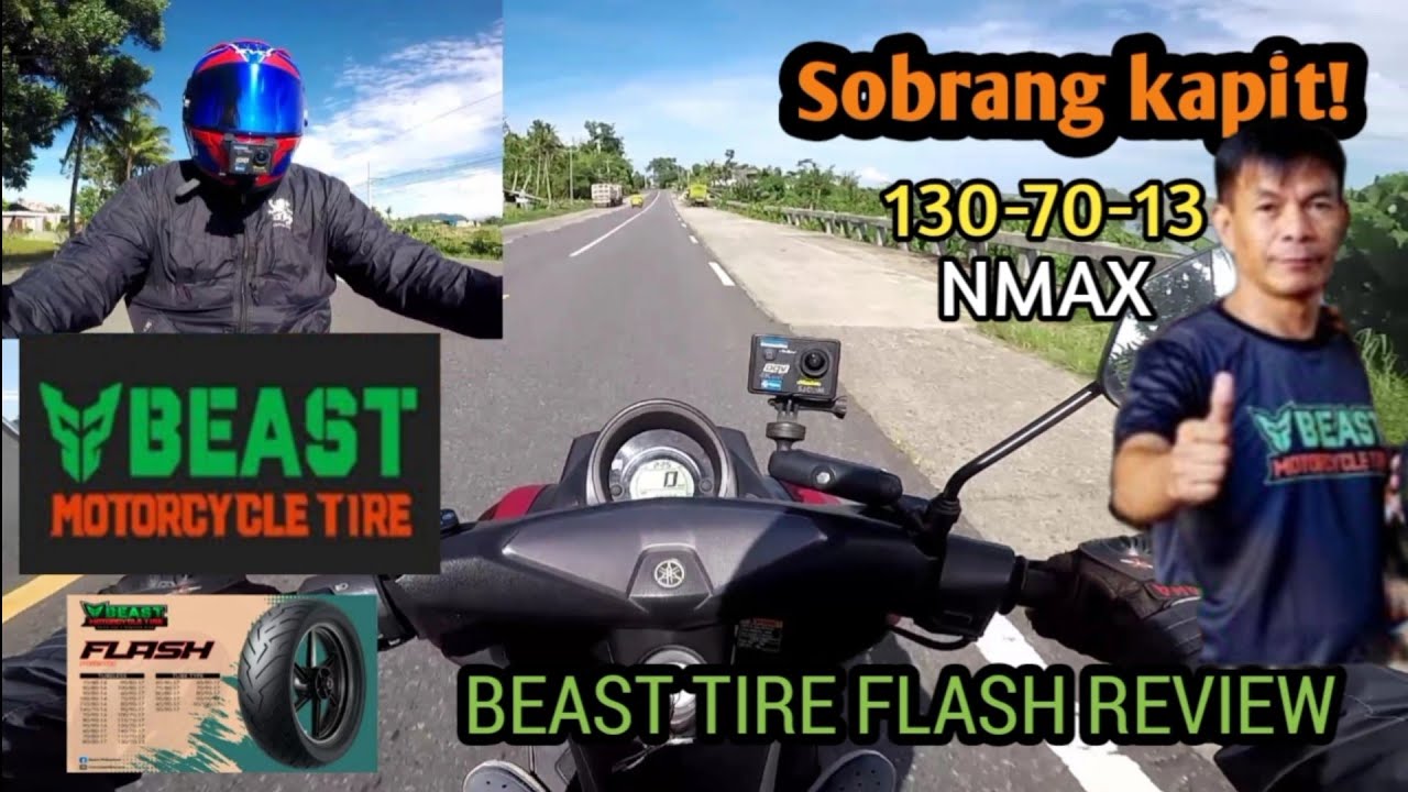 BEAST tire (FLASH) review, pang NMAX. Bagung gulong ko na the best ...
