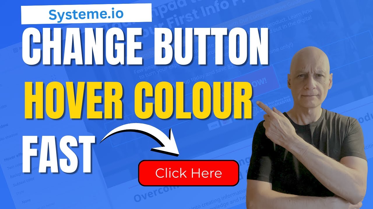 Change Your Button Hover Colour Fast In Systeme.io - YouTube