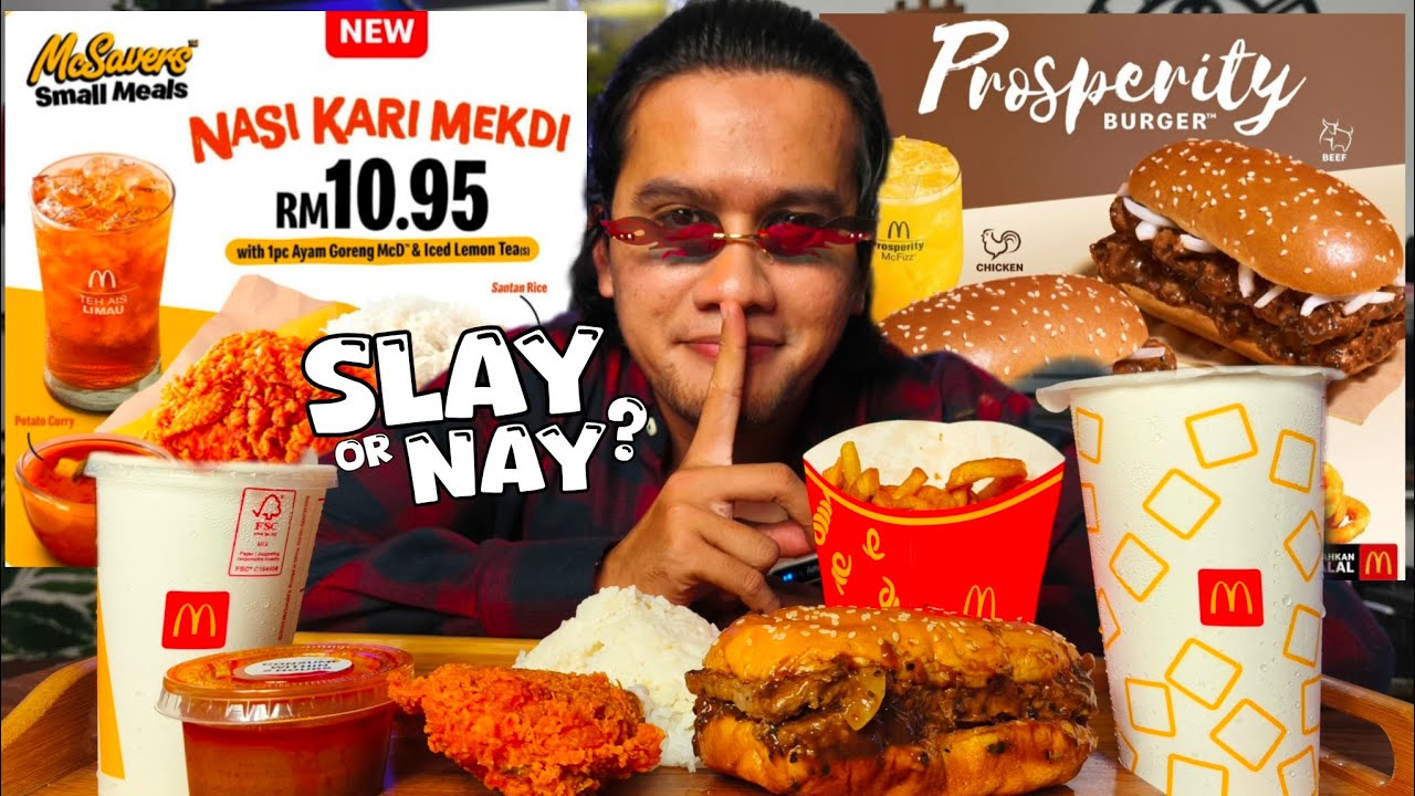 McD DOUBLE BEEF PROSPERITY BURGER 2024 | [BARU] NASI KARI MEKDI - YouTube