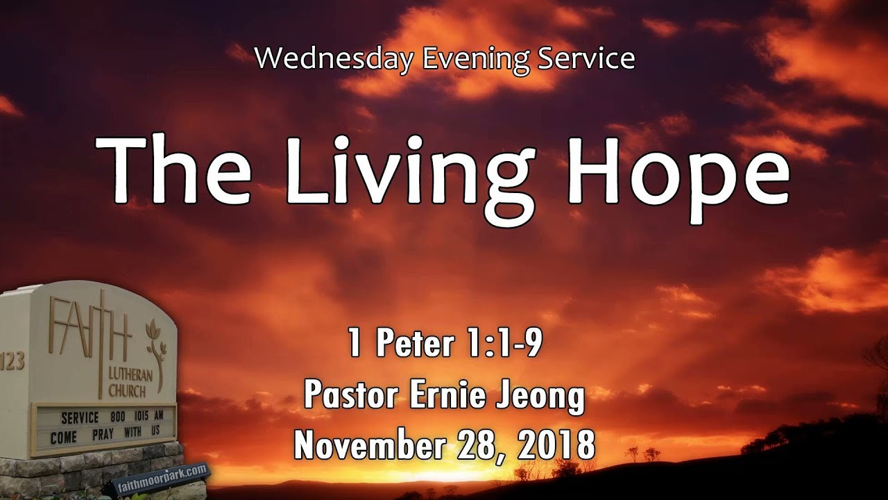 The Living Hope (1 Peter 1:1-9) - YouTube