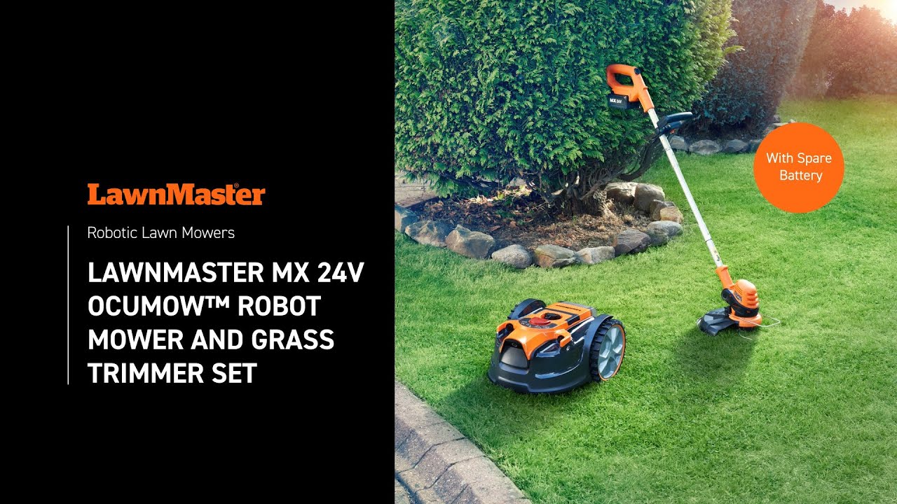 LawnMaster OcuMow® 16 Robot Mower and Grass Trimmer | Cleva Garden Set ...