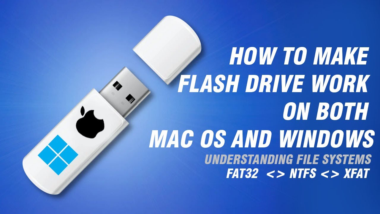 How to make a USB drive that can be read on macOS and Windows - YouTube