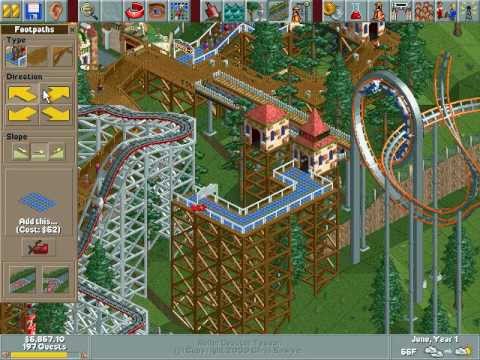 Let's Play Roller Coaster Tycoon - 112 - (1337R0WAN, Mudkip Miner ...