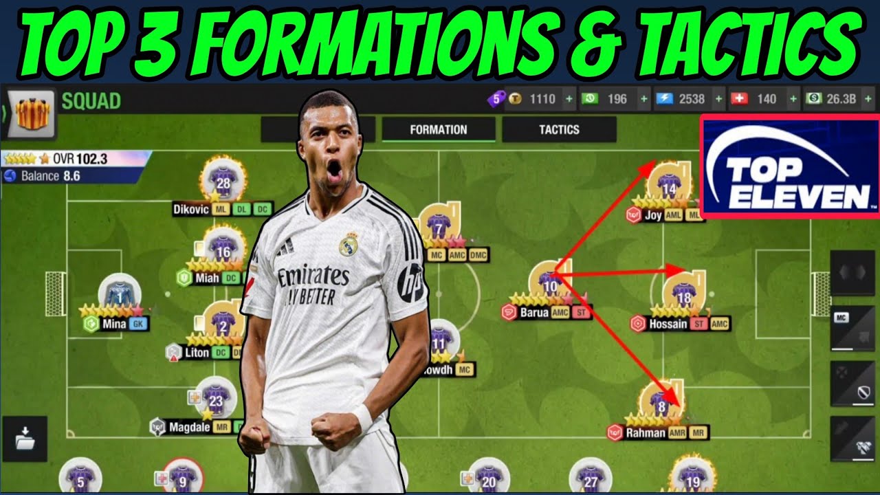 Top 3 Formations and Tactics in Top Eleven 2025 - YouTube