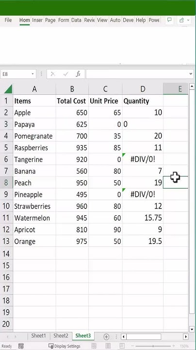 How to Replace Errors in Excel using IFERROR Function - YouTube