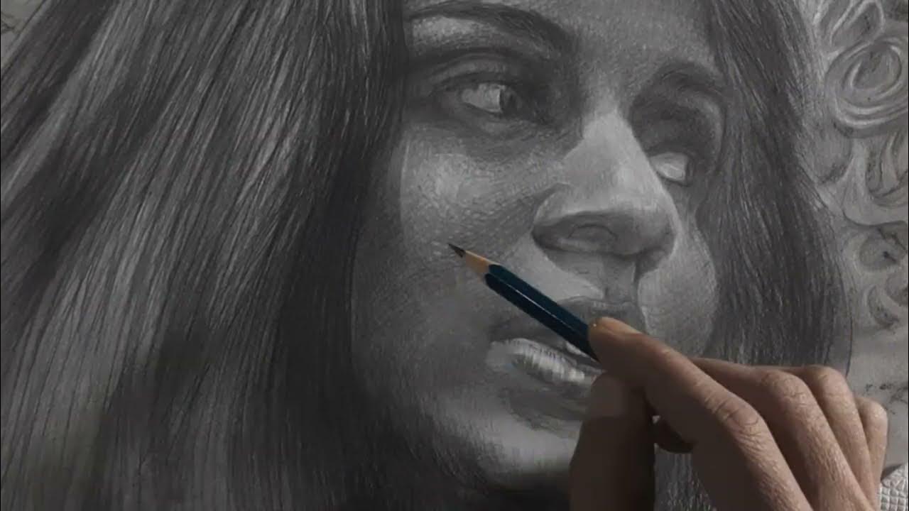 Drawing[57] portrait of Shreya Ghoshal | drawing time lapse - YouTube