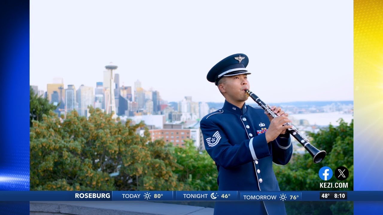 United States Air Force band's clarinet quartet plays at Beall Hall ...