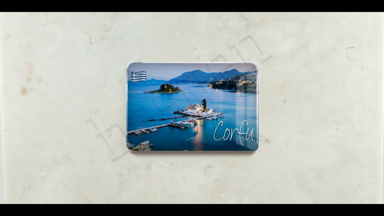 BESGEN - Fridge Magnets Greece Corfu Series - YouTube