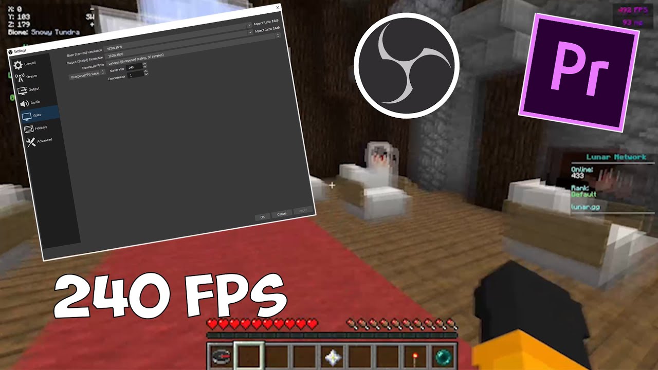 BEST 240 FPS Render Settings / Recording Settings (Premiere Pro) - YouTube