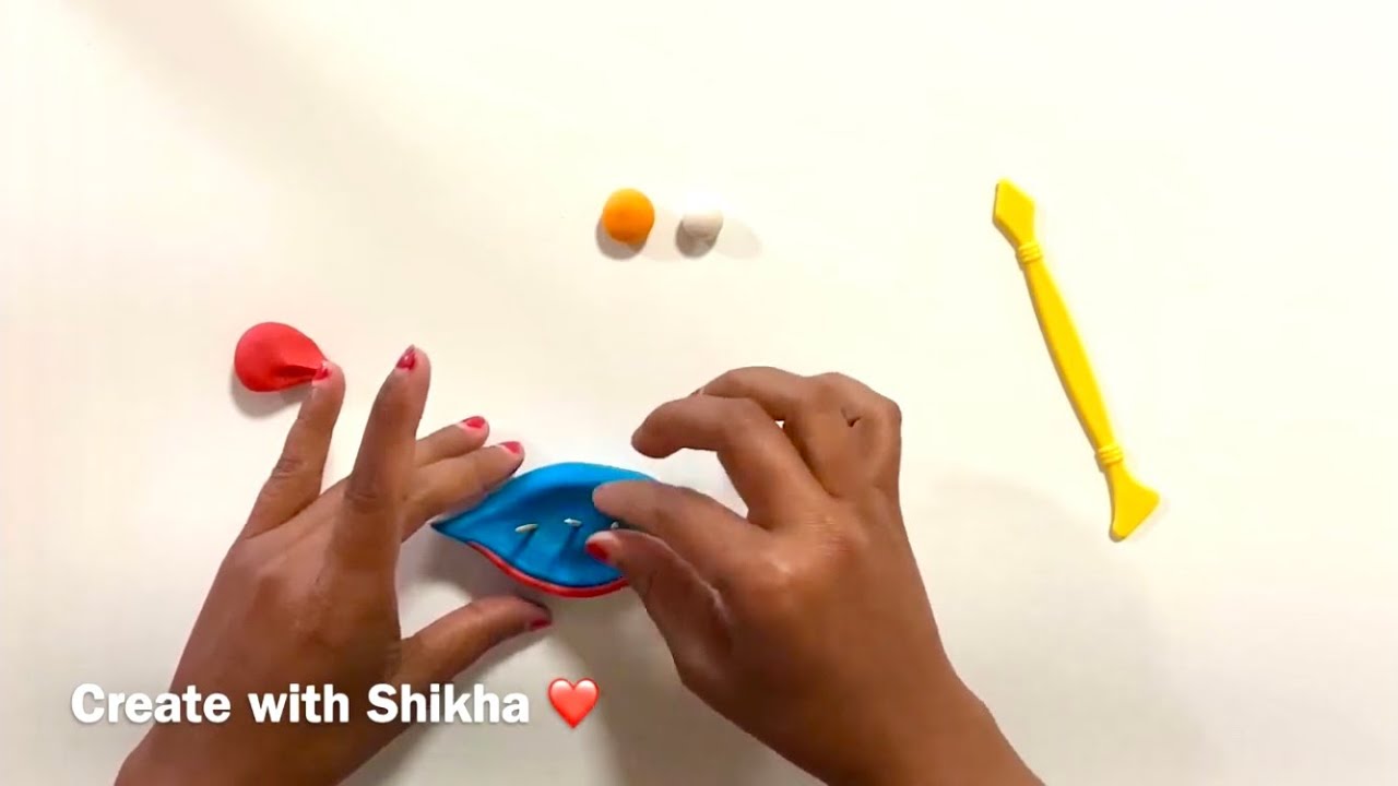 :) How to make a clay Sail boat craft tutorial easy / clay art - YouTube