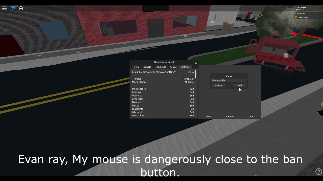 ooooo my mouse is close to the ban button. - YouTube