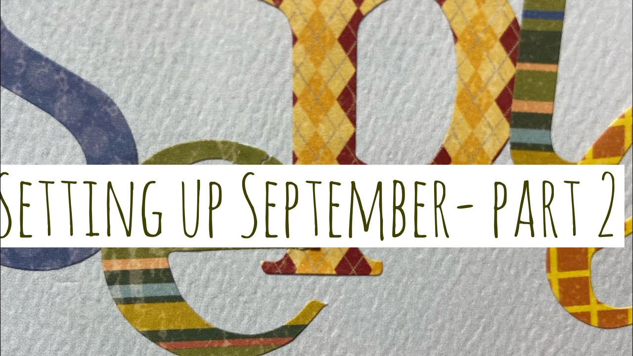 Setting up September in my creative daily journal - part 2 - YouTube