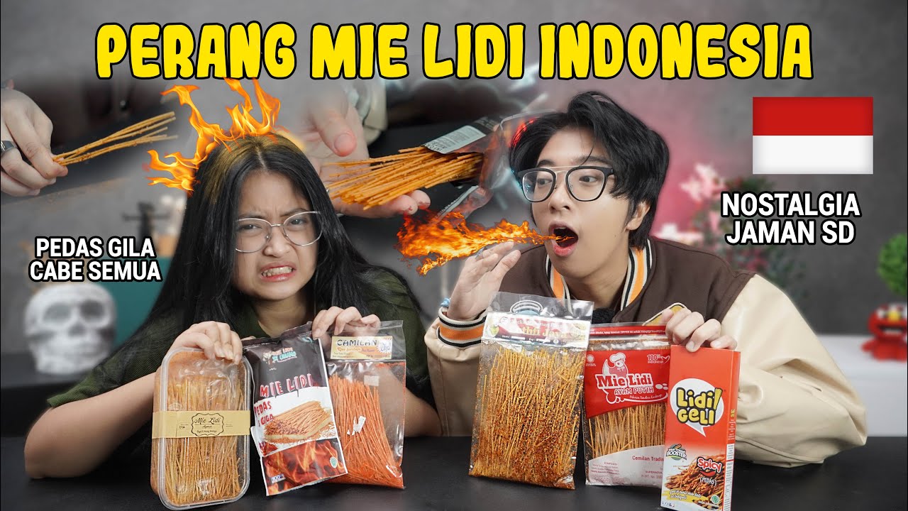PERANG MIE LIDI INDONESIA ! CARI TAU YANG TERENAK - YouTube