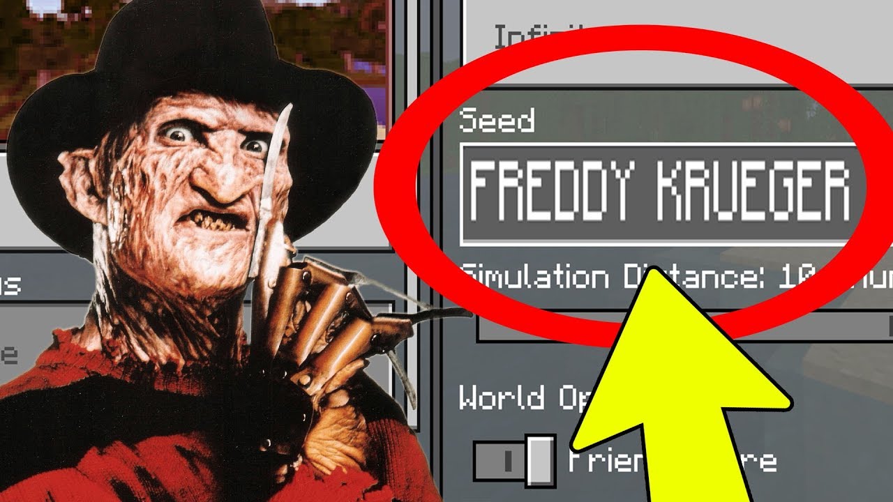 NEVER Play Minecraft The FREDDY KRUEGER WORLD! (Haunted "Nightmare ...