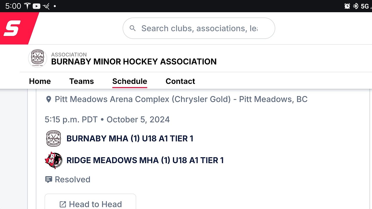 BMHA U18 A1 vs Ridge Meadows A1 - YouTube