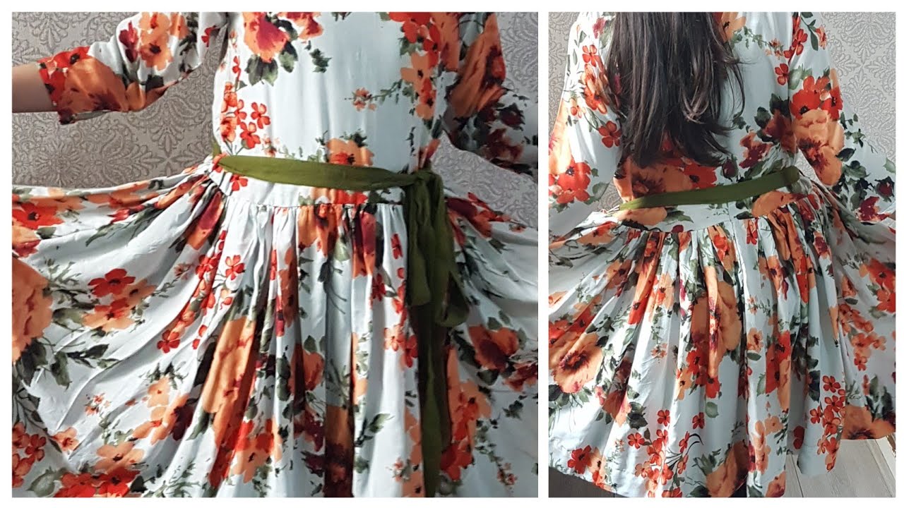 girl frock design cutting and stitching for beginners - YouTube