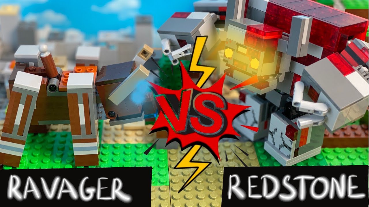🍖LEGO MINECRAFT: RAVAGER (21160) vs REDSTONE (21163) - Speed Build ...