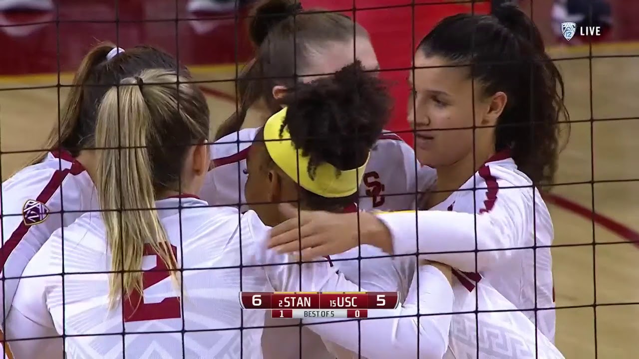 Women's Volleyball: USC 0, Stanford 3 - Highlights 10/26/18 - YouTube