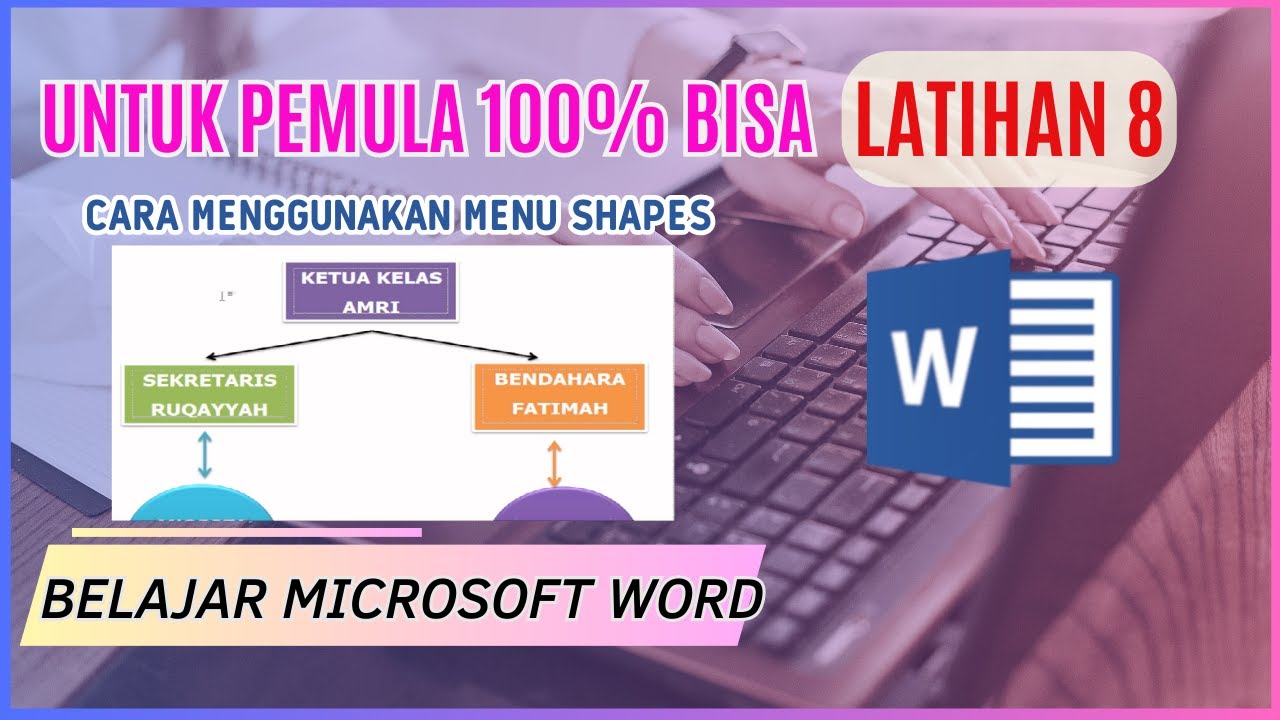 Belajar Microsoft Word Untuk Pemula | Cara Menggunakan Menu Shapes ...