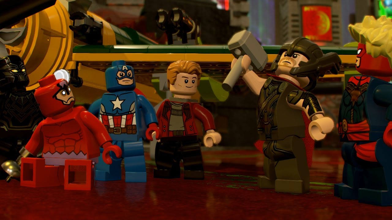 LEGO Marvel Super Heroes 2 Infinity War Star Lord Captain america Black ...