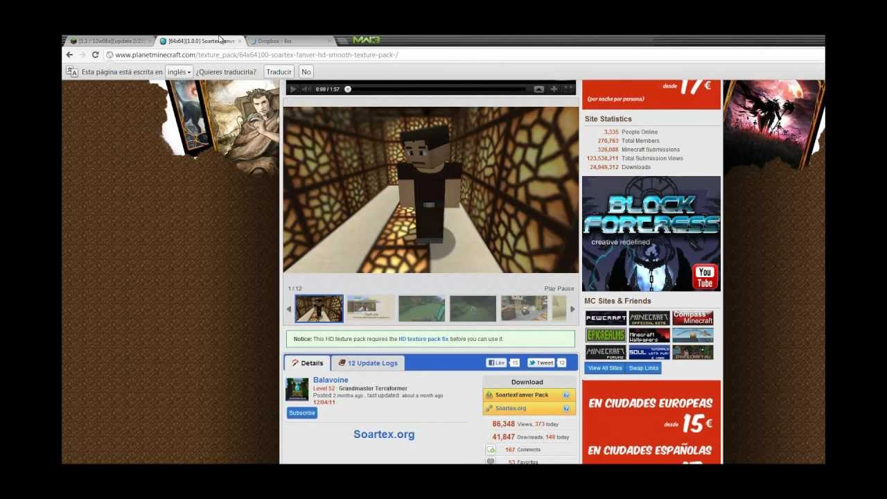 Minecraft- Cómo usar MCPatcher e Instalar Texture Packs. - YouTube