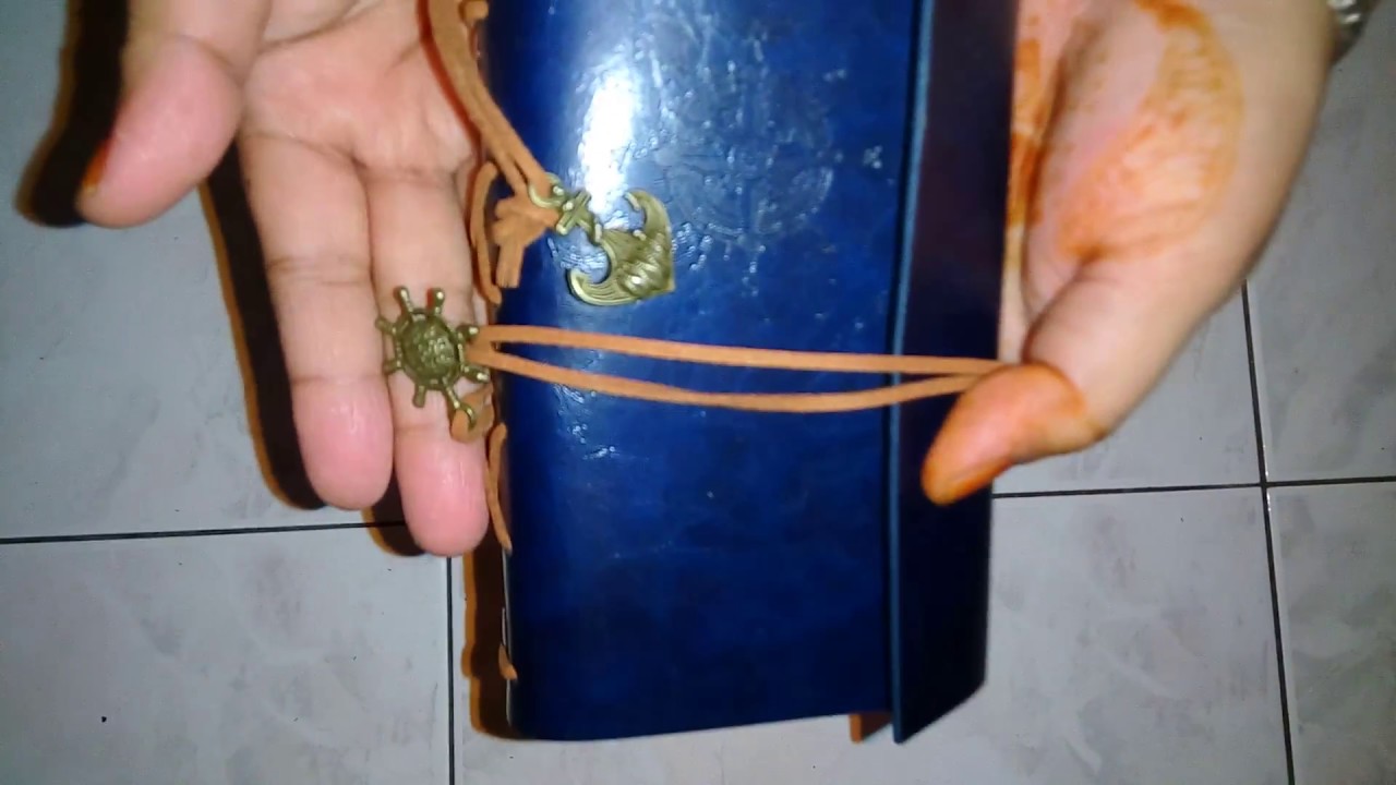 Unboxing Nautical Pirates Style Leather Notebook Journal Blue Color ...