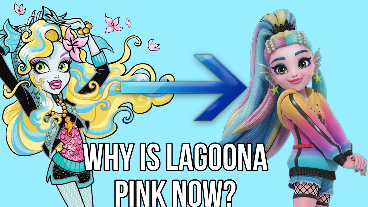 Why is Lagoona pink now? Monster high g3 facts - YouTube