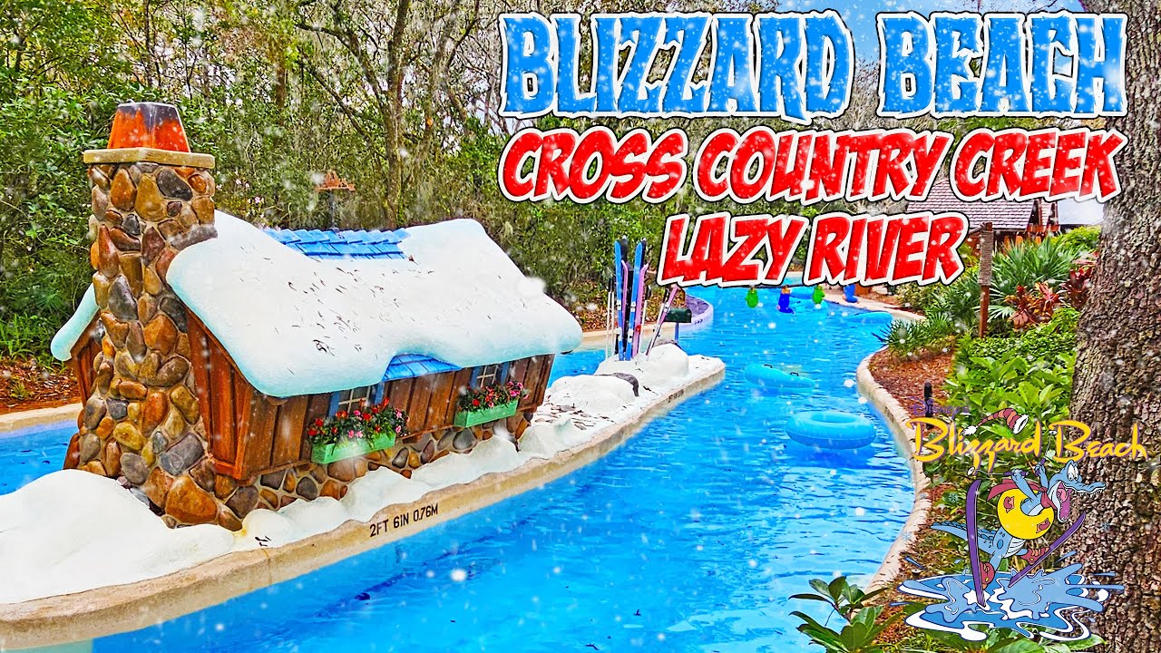 Cross Country Creek Lazy River Full Loop at Blizzard Beach (Jan 2025 ...