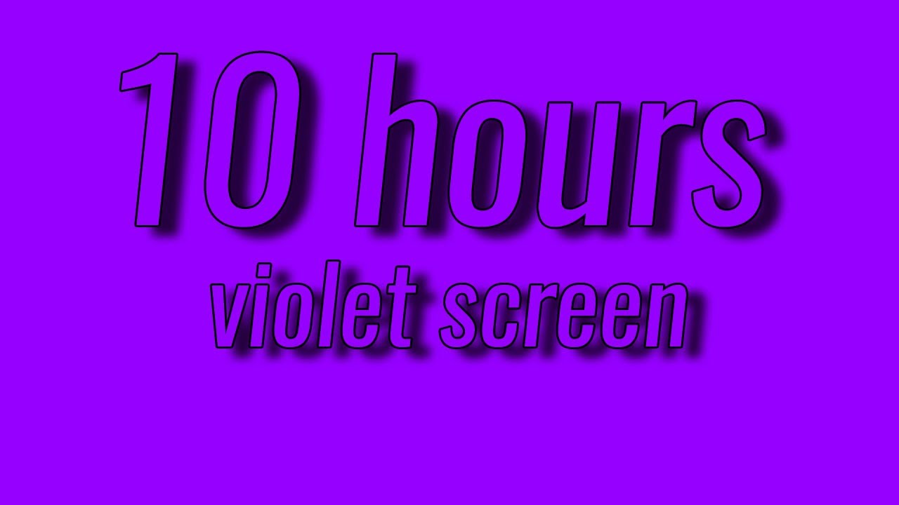 Solid Violet screen 10 hours. Violet background for free - YouTube