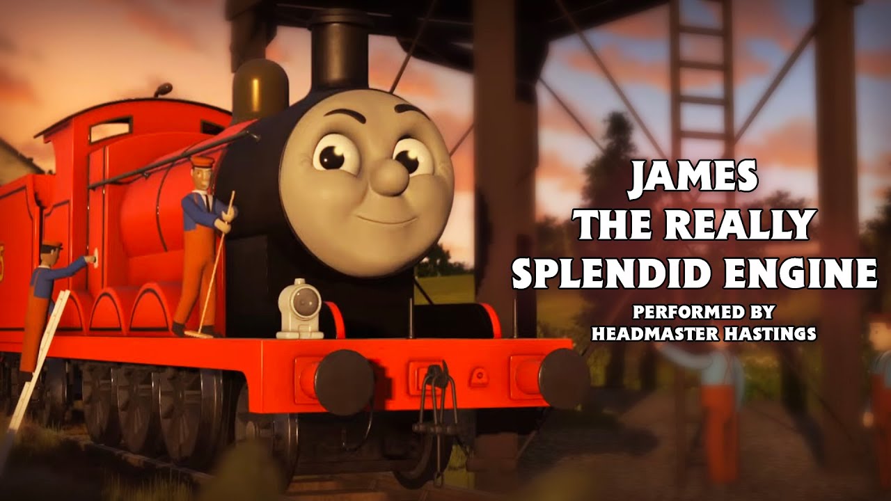 🎵 James The Splendid Red Engine | CGI Trainz Music Video | Headmaster ...