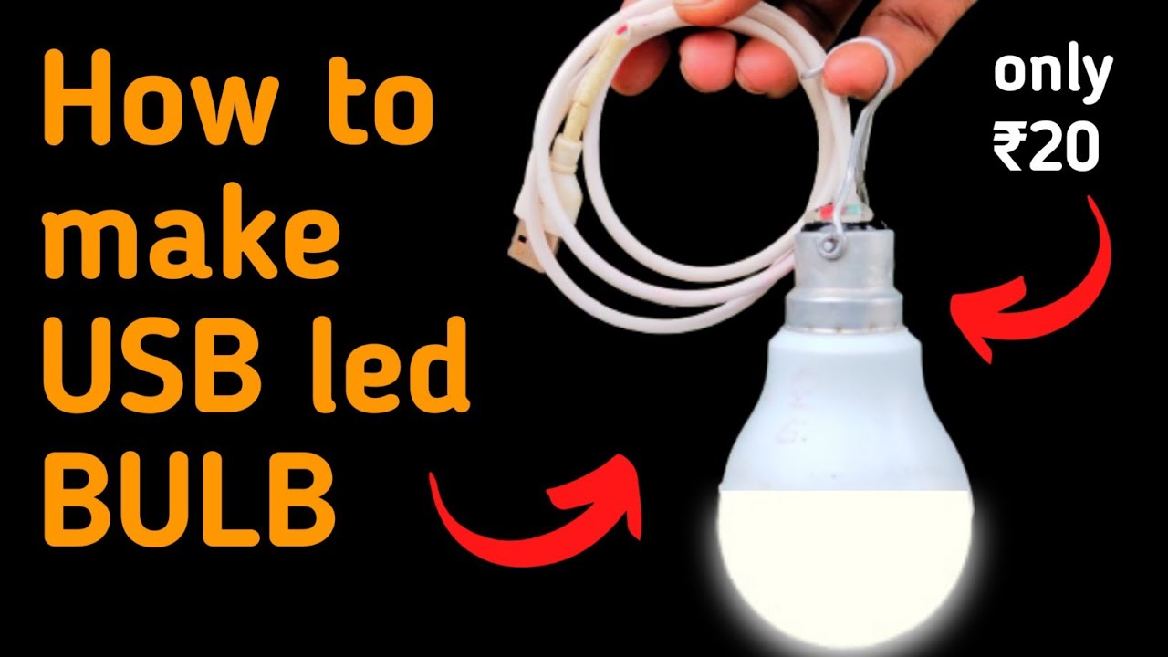 how to make usb led bulb | usb light kaise banaye | usb light - YouTube