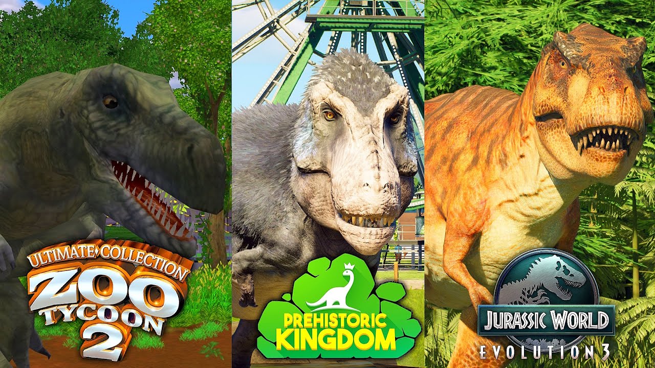 How to make a T-REX ENCLOSURE in 3 Different Games! - ZT2 vs PK vs JWE3 ...