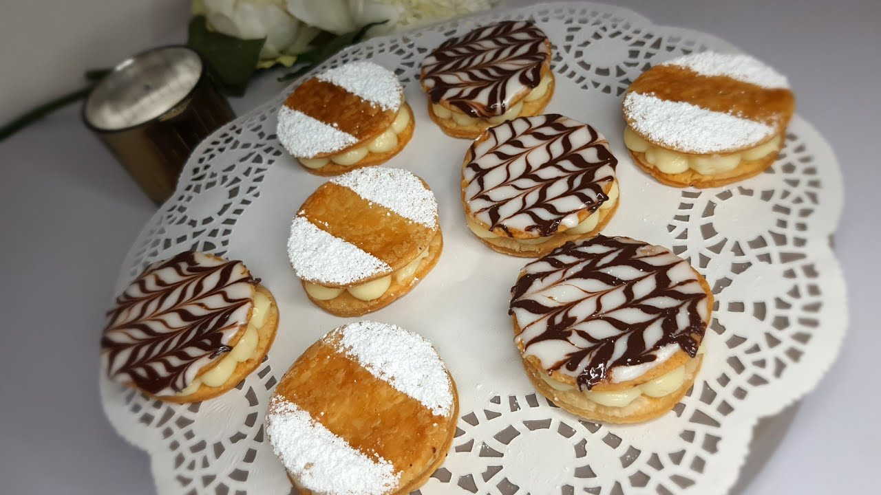 mini millefeuille facile rapide et délicieux 😋 - YouTube