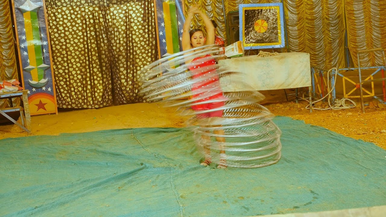 Amazing Circus Rings Dance Performance by Indian Young Girl || लड़की का ...