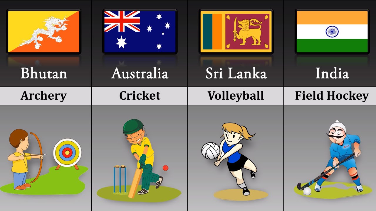 National Games From Different Countries - YouTube