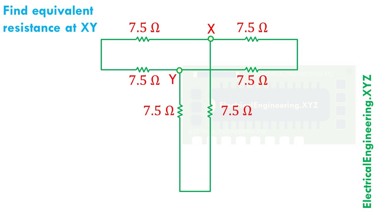 Series Parallel Circuit 29 - T Shaped Letter Equivalent Resistance ...