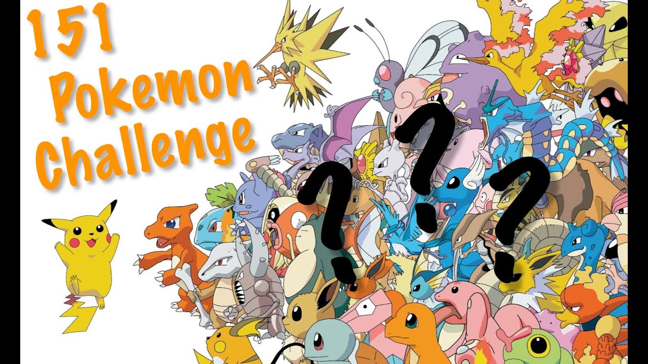151 Pokemon Challenge - I° Generazione - YouTube