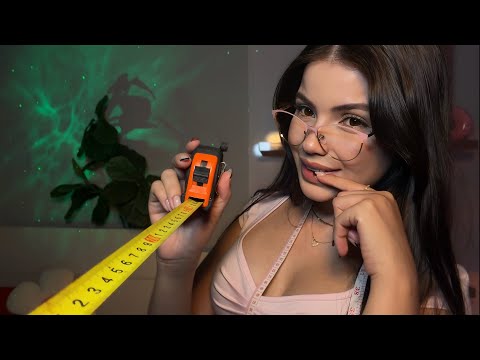 ASMR | Costureira tirando suas medidas de corpo inteiro 🧵 📏