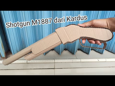 Membuat Senjata Shotgun M1887 dari Kardus | Senjata Shotgun M1887 dari Kardus