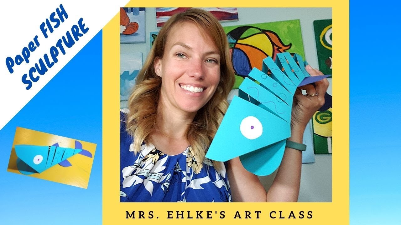 How to make a PAPER FISH SCULPTURE - YouTube