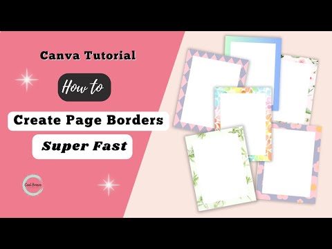 How To Decorate Canva Boarder