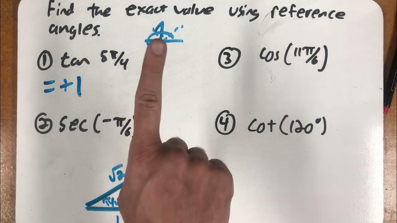 Examples using reference angles - YouTube