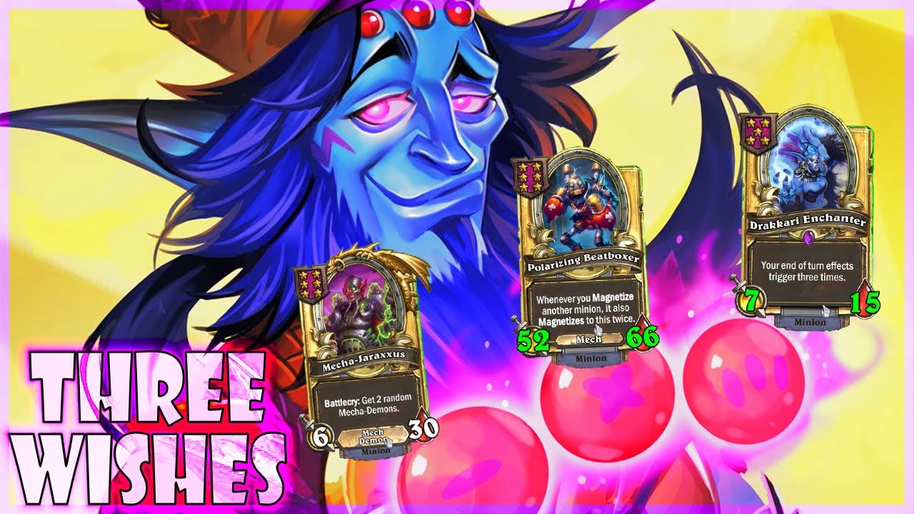 THREE WISHES - Hearthstone Battlegrounds - Zephrys, the Great - YouTube