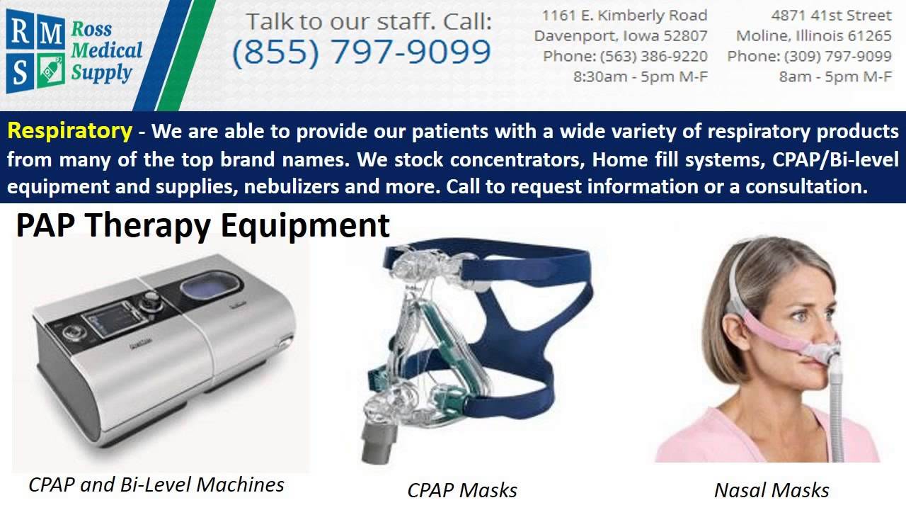 PAP Therapy Equipment For Sale in the Quad Cities | Ross Medical Supply ...