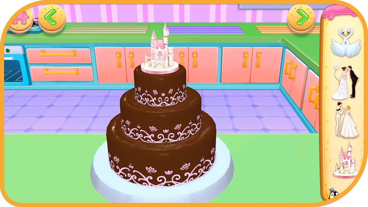 Real Cake Maker 3D - Bake, Design & Decorate – Three-tier chocolate ...