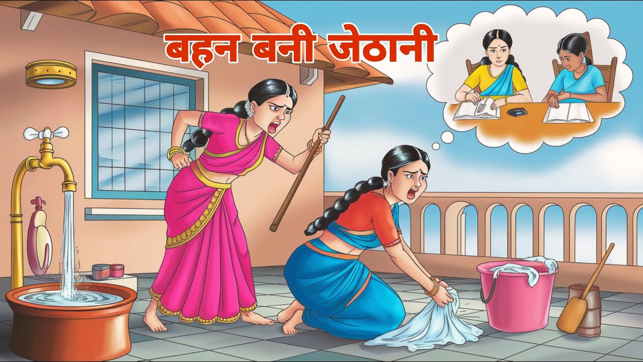 बहन बनी जेठानी | Bahan Bani Jethani Moral Story | Hindi Kahaniya | Saas ...